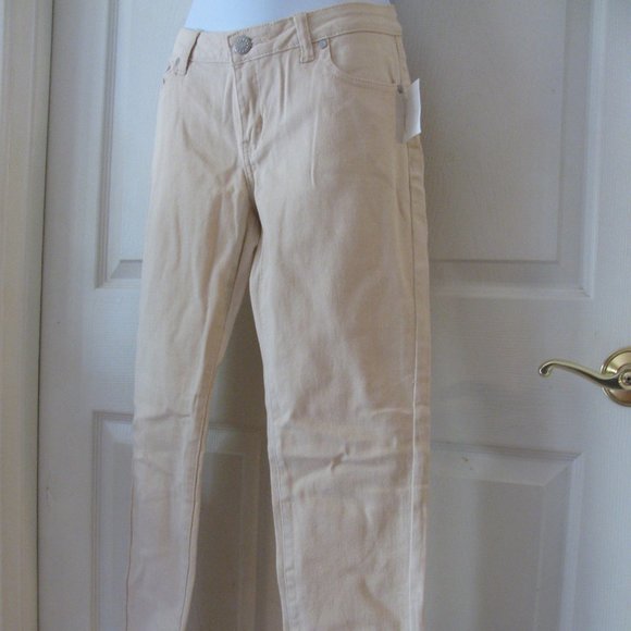 VIP | Jeans | Vip V I P Jeans Size 9 Nwt Beige Tan Jean 3 Inseam ...